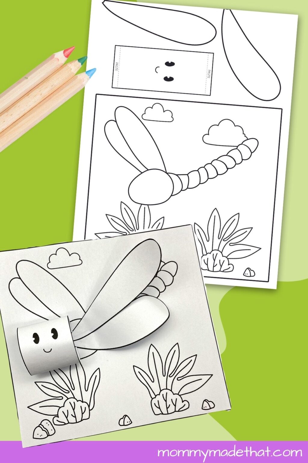 3D Bug Coloring Pages (Free Printables)