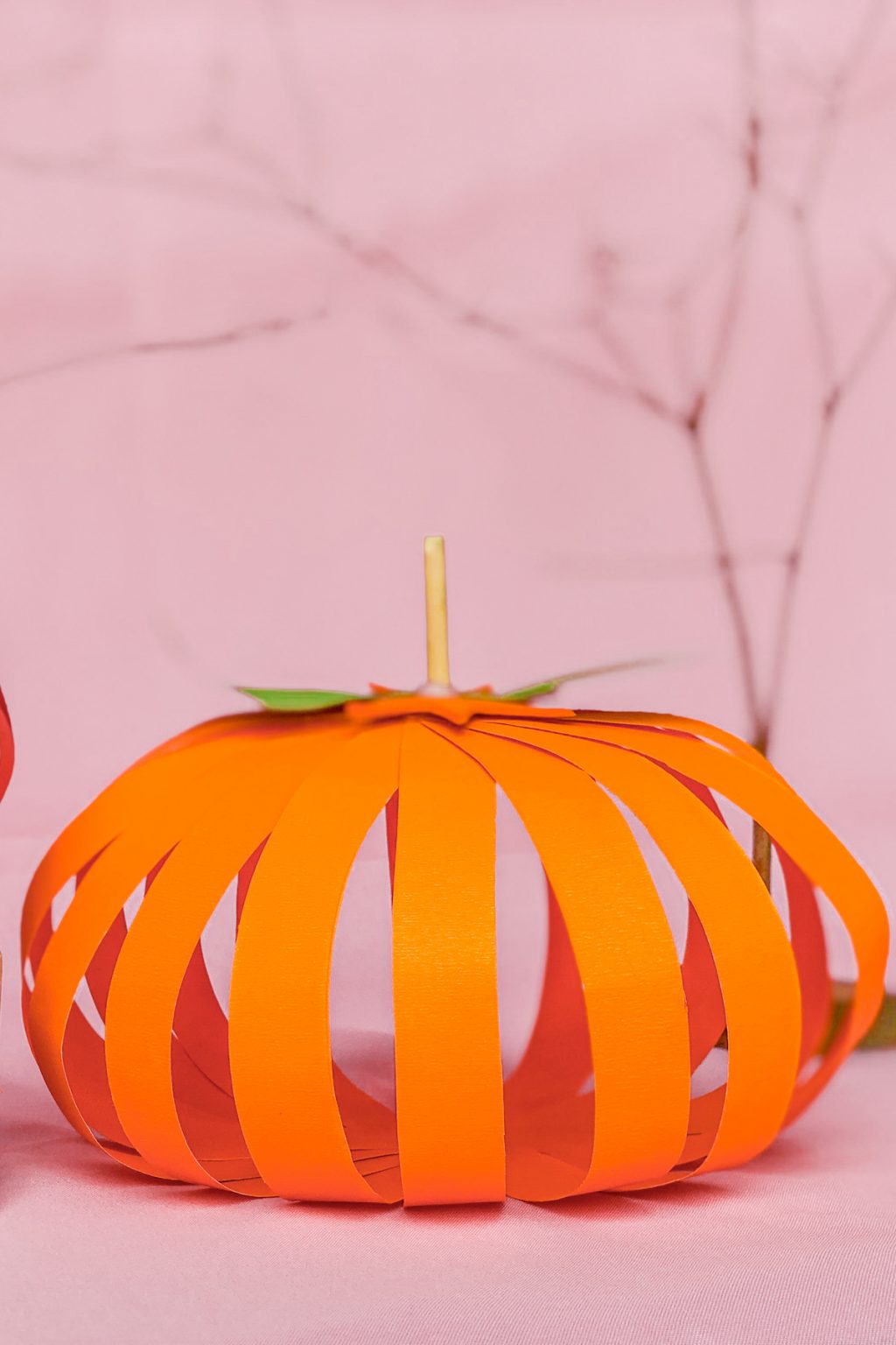 Cute Paper Strip 3D Pumpkin Craft
