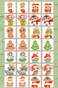 Free Printable Christmas Memory Game