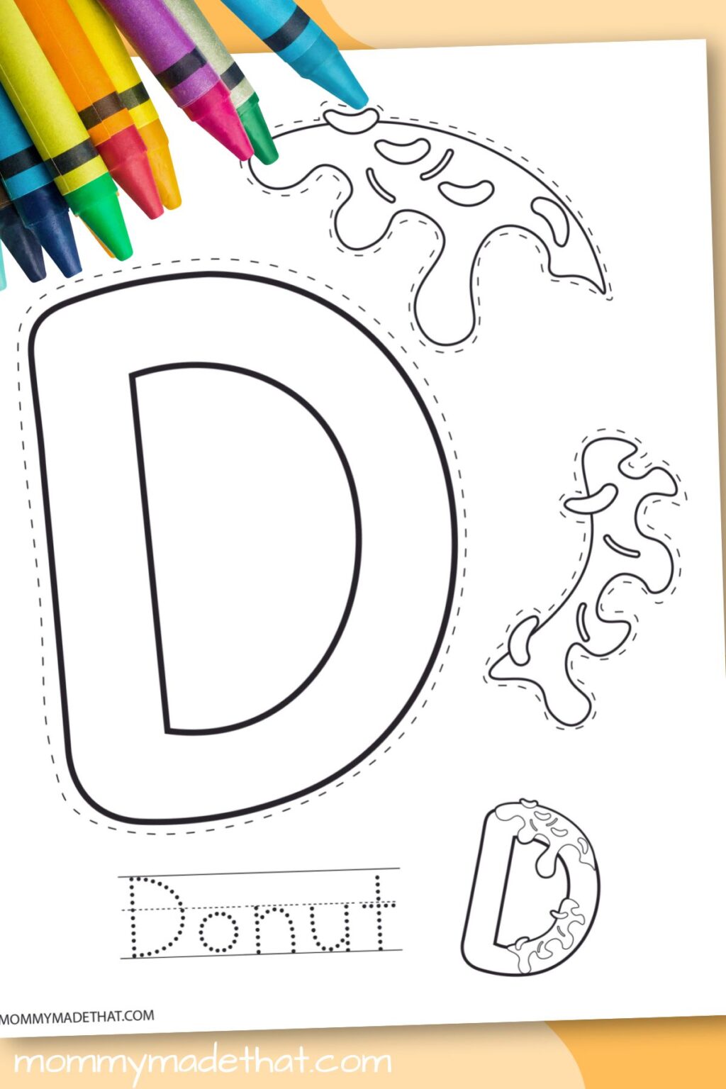 D is for Donut: Free Printable Letter D Craft