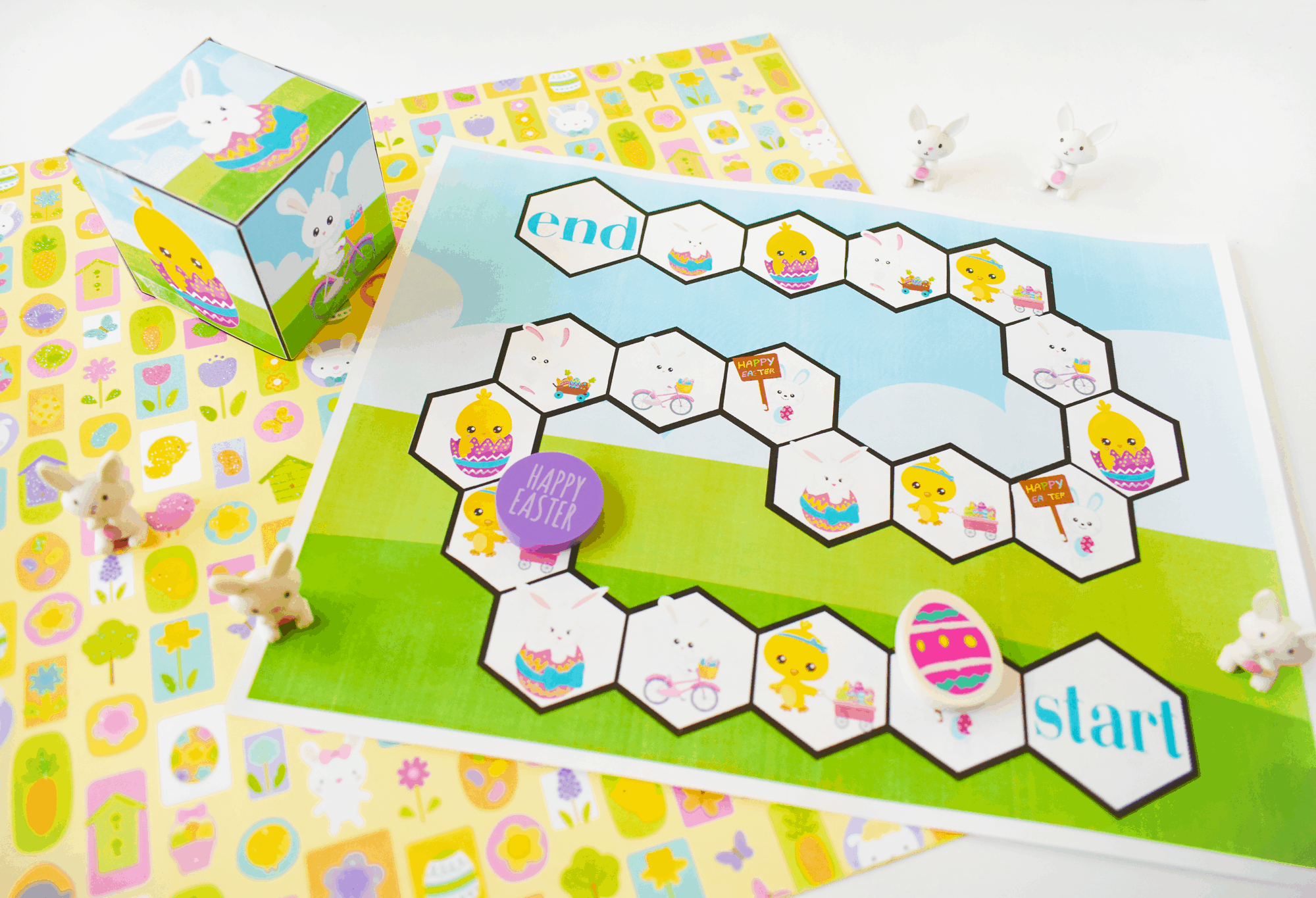 Easter Roller Cube Game with Free Printable