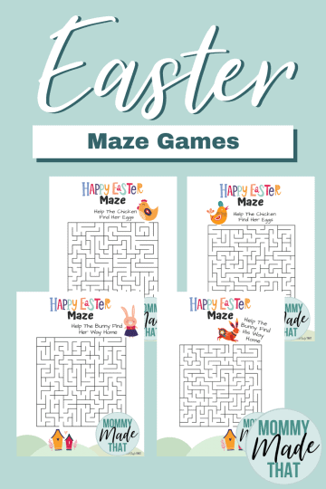 Easter Printable Maze Worksheet