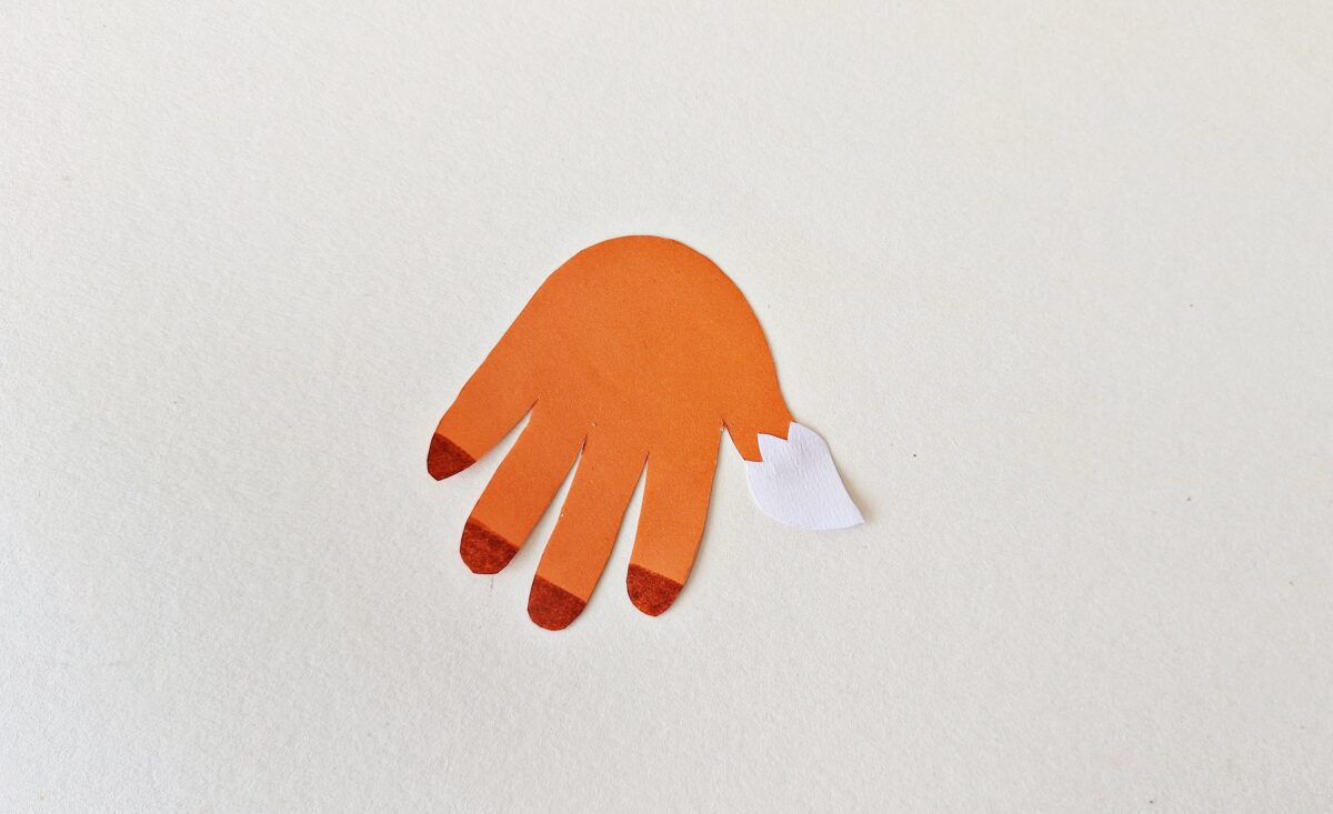 Handprint Fox Craft (Free Printable Template)