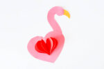Heart Flamingo Craft (Free Printable Template)