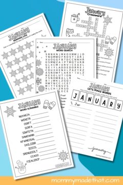 January Worksheets (Free Printables!)