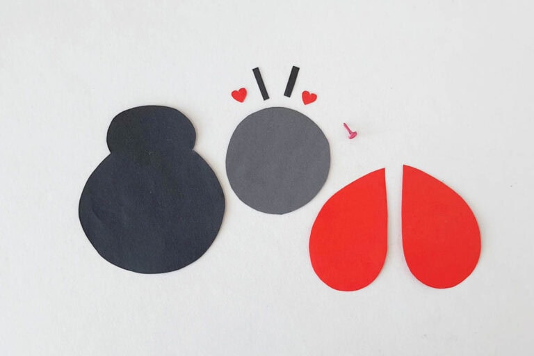 Ladybug Valentine Craft (Cute Heart Ladybugs)
