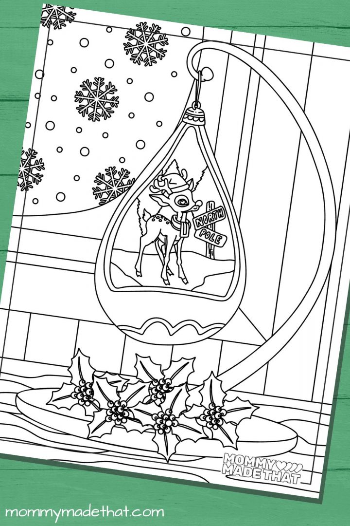 Old Fashioned Christmas Coloring Pages (A Vintage Christmas!)