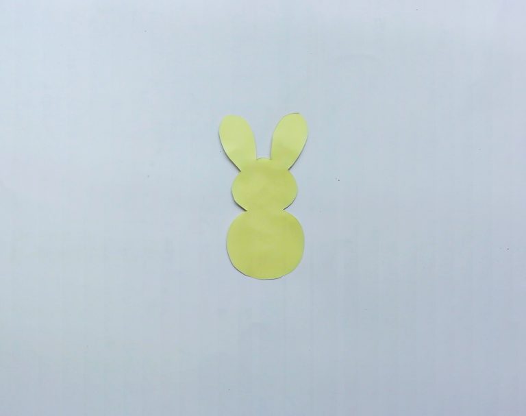 Easter Bunny in Grass Craft | Free Rabbit Craft Template!