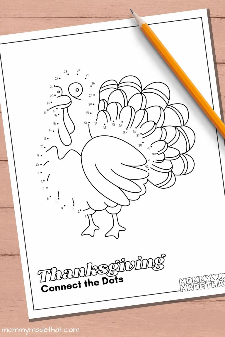 Thanksgiving Connect the Dots (Lots of Fun Free Printables!)