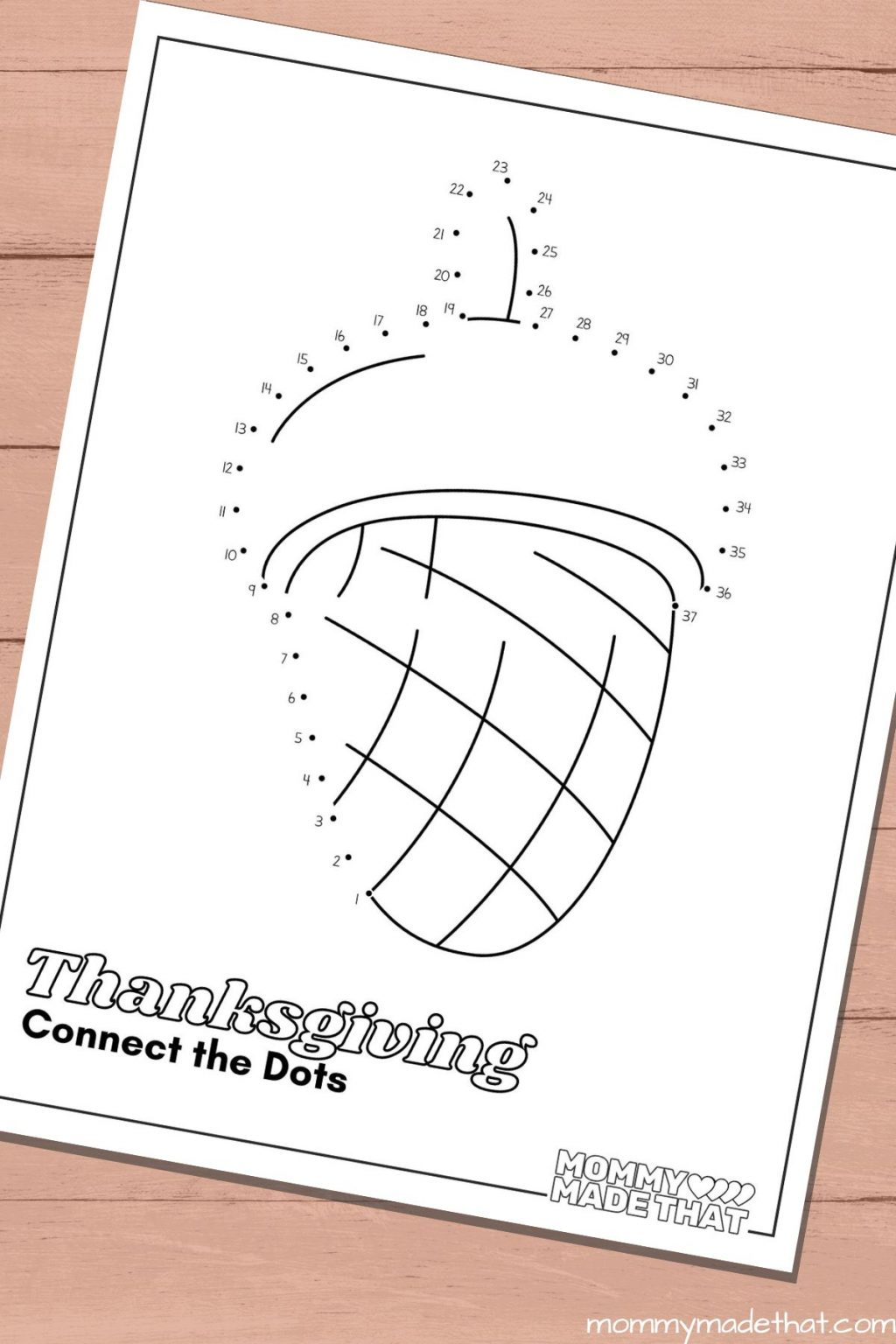 Thanksgiving Connect the Dots (Lots of Fun Free Printables!)
