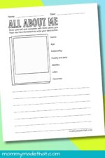 All About Me Worksheets (Free Printable Get to Know Me Activity)
