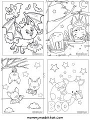 Fun Bat Coloring Pages (Lots of Free Printables!)