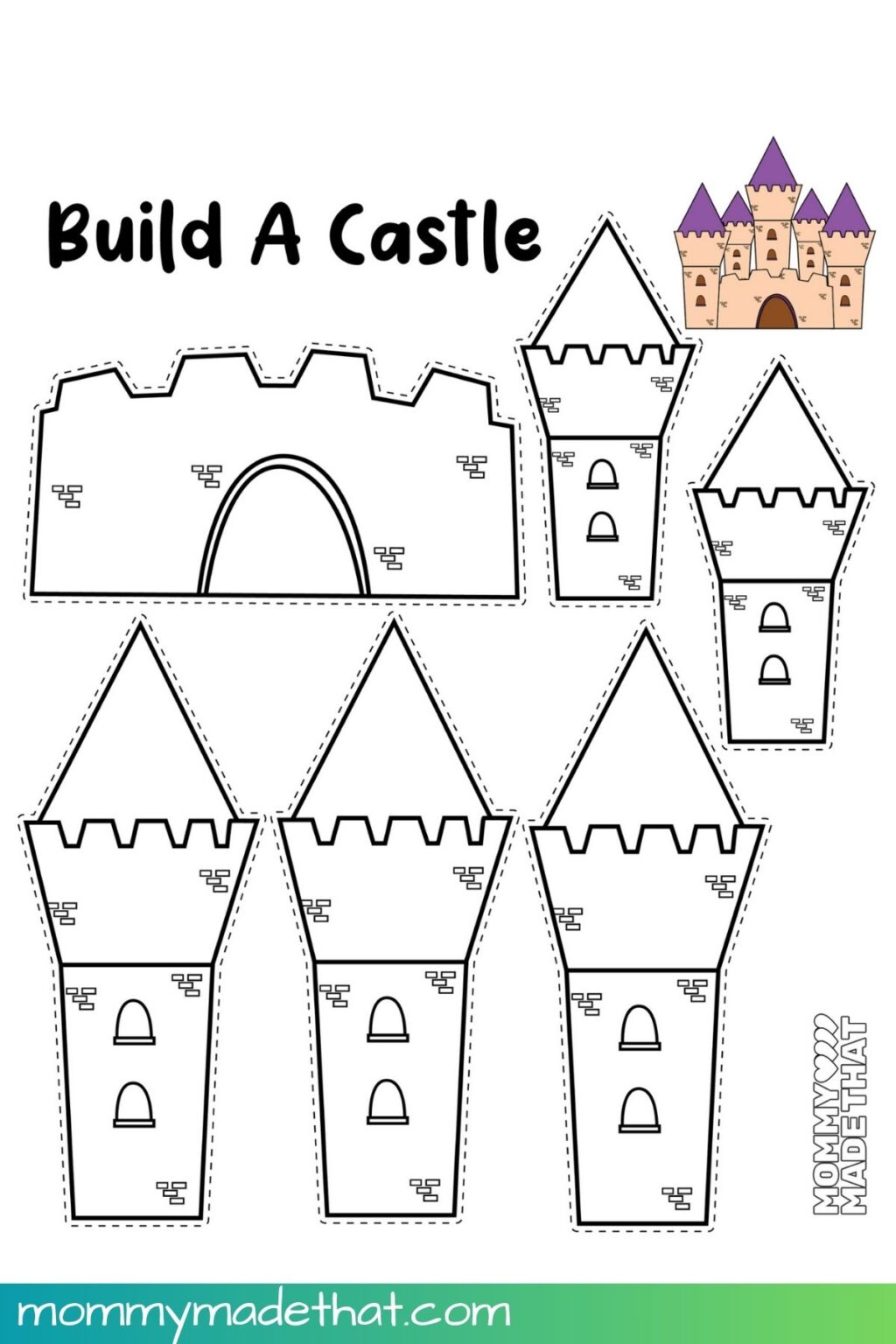 Build a Castle Craft (Free Printable)