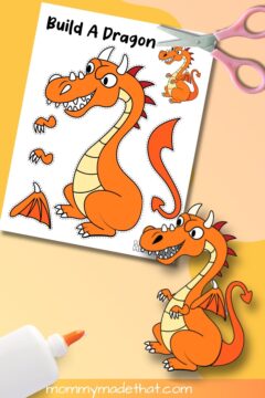 Build a Dragon Printable Craft (Free Printable)🐉