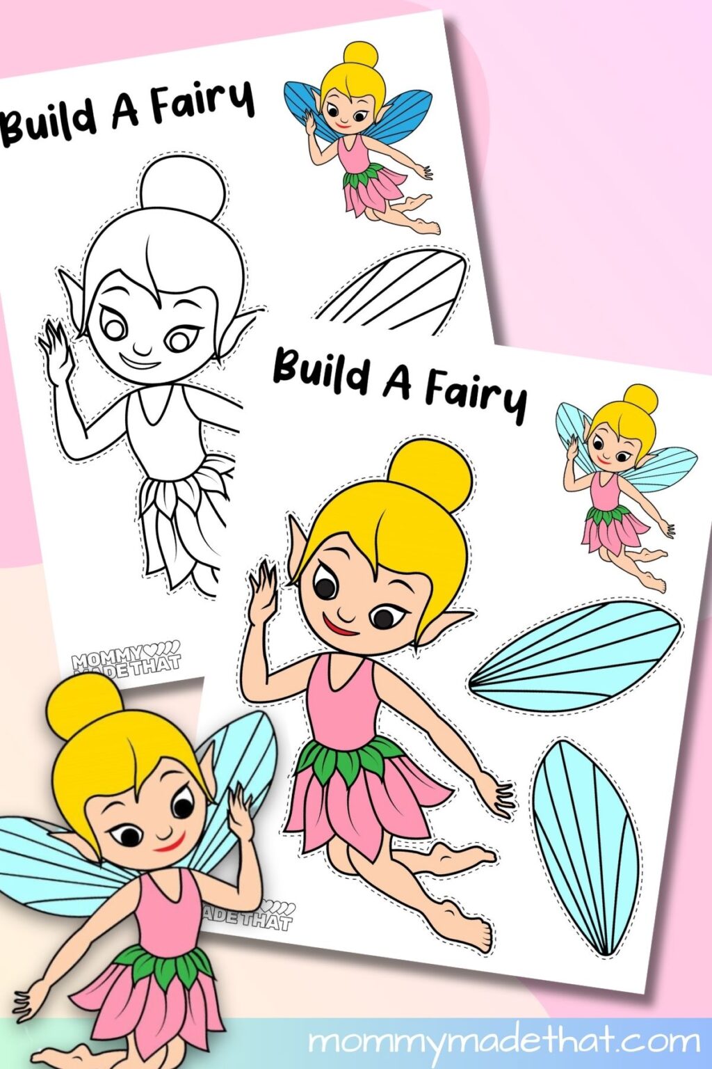 Build a Fairy Craft (Free Printable Template)