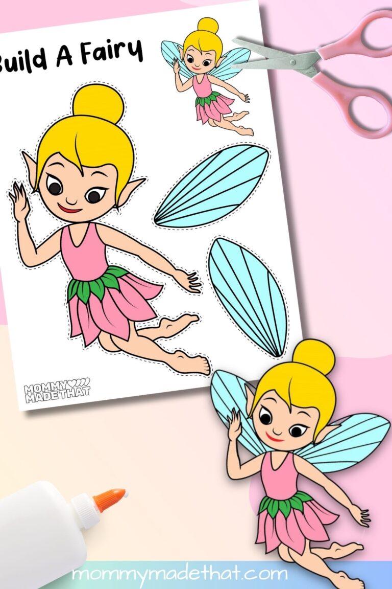 Build a Fairy Craft (Free Printable Template)