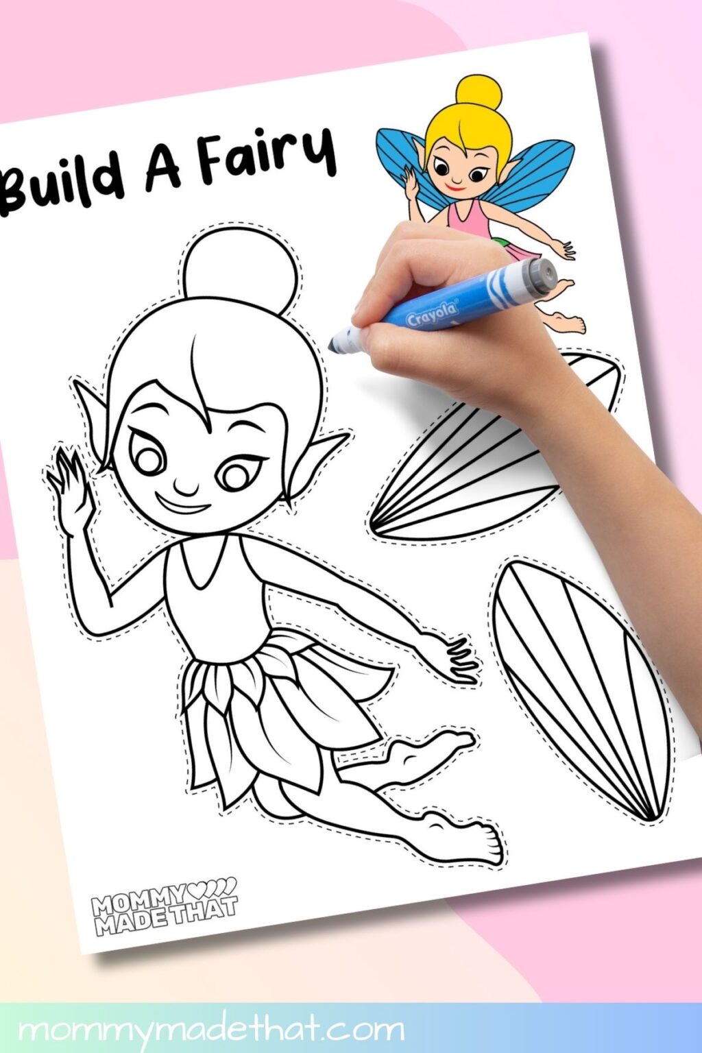 Build a Fairy Craft (Free Printable Template)