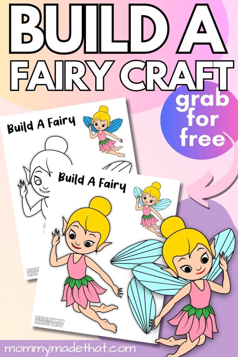 Build a Fairy Craft (Free Printable Template)