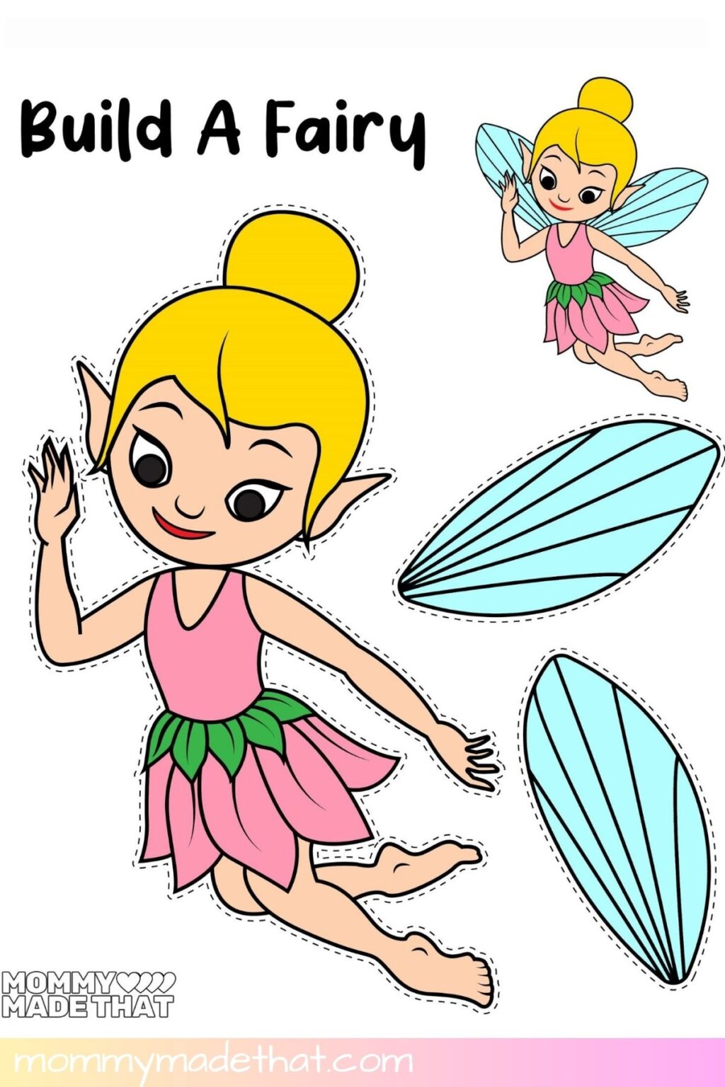 Build a Fairy Craft (Free Printable Template)