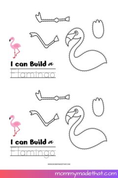 Build a Flamingo Craft (Free Printable)