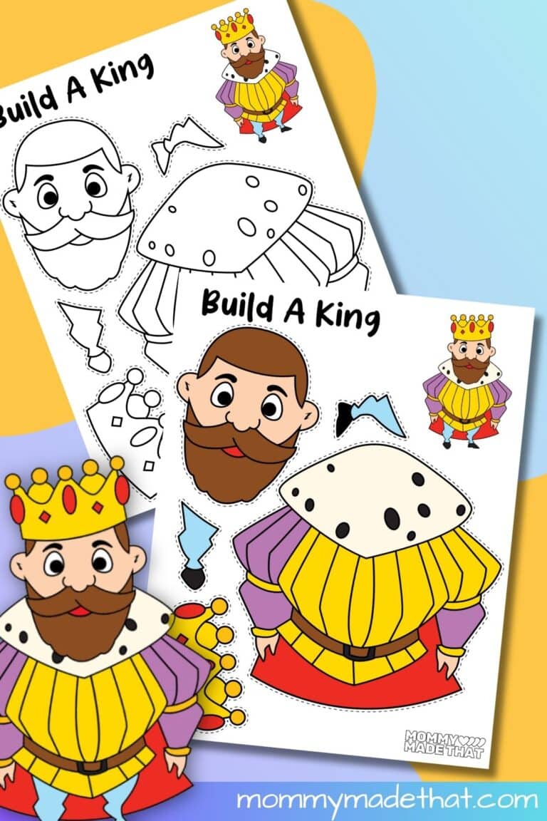 Build a King Craft (Free Printable Activity) 👑