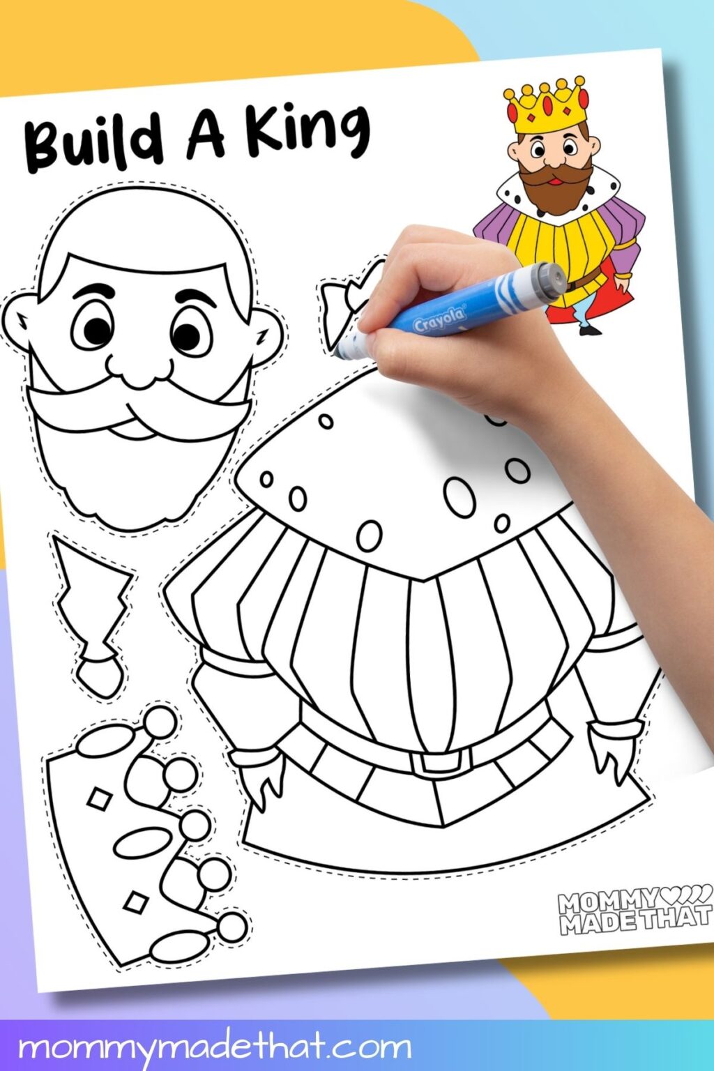 Build a King Craft (Free Printable Activity) 👑
