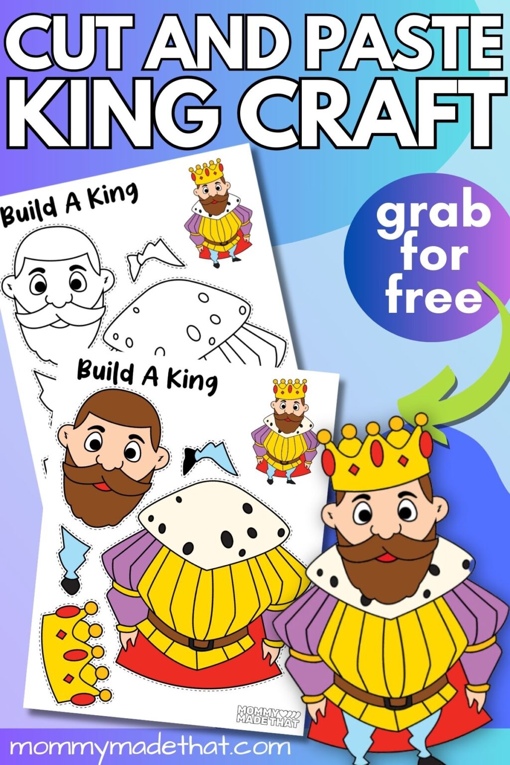 Build a King Craft (Free Printable Activity) 👑