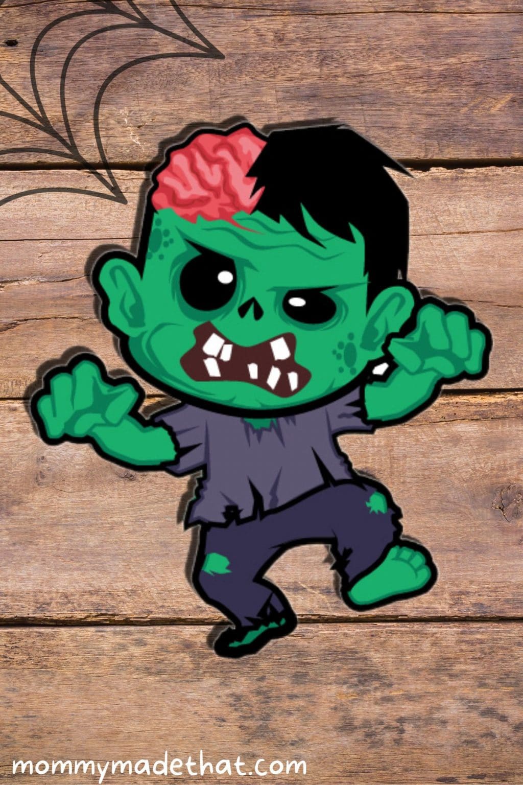 Printable Zombie Craft: Build a Zombie Template