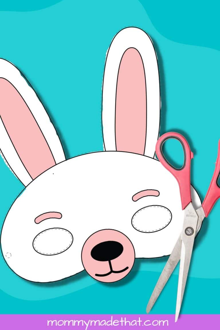 Cute Bunny Rabbit Mask Templates (Free Printables!)