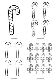 Adorable Candy Cane Templates (Free Printables!)