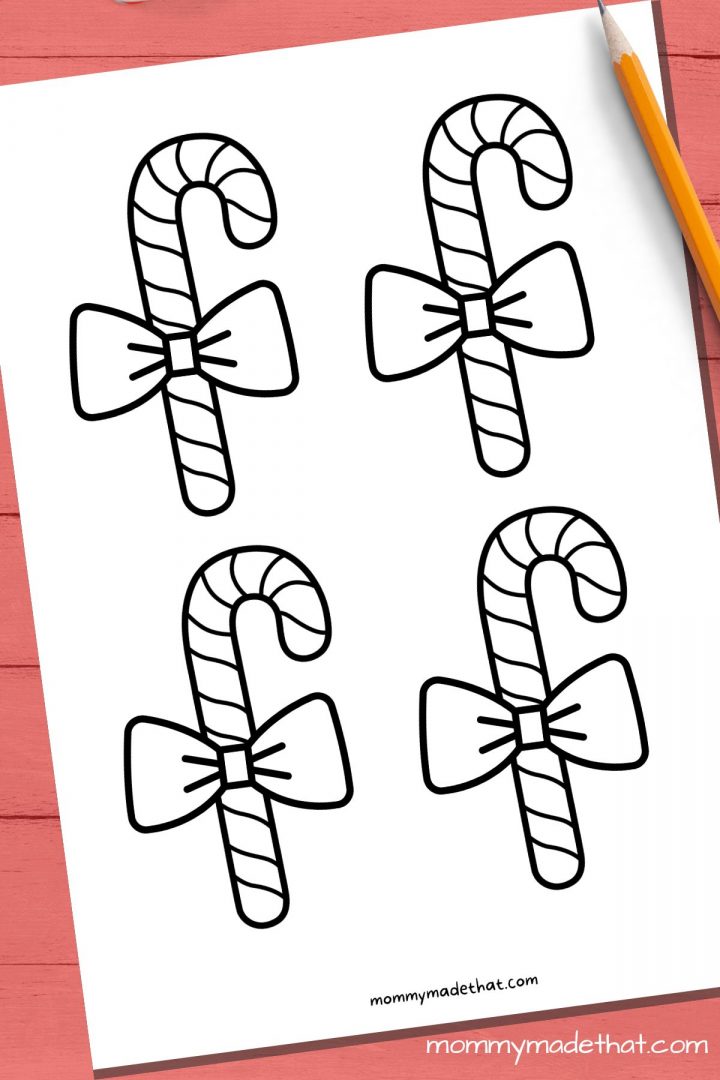 Adorable Candy Cane Templates (Free Printables!)