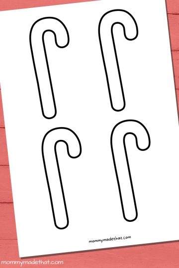 Adorable Candy Cane Templates (Free Printables!)
