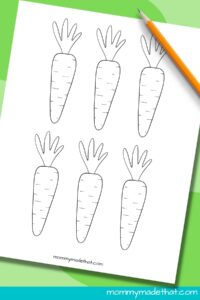 Carrot Templates (Free Printable Outlines)
