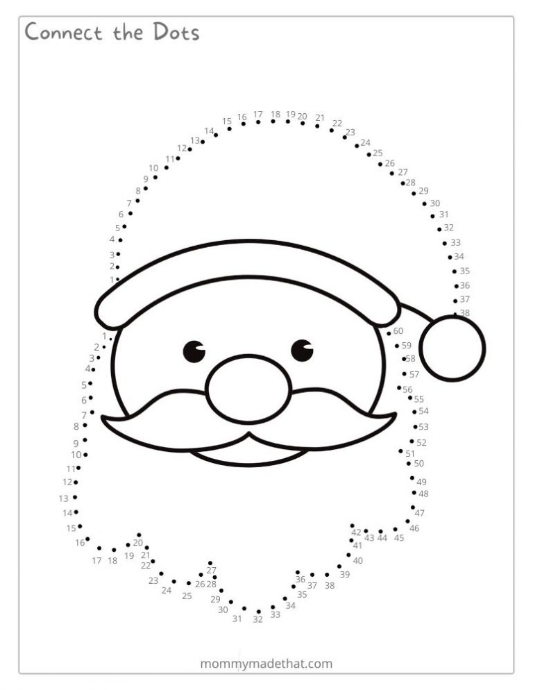 Free Printable Christmas Dot to Dot