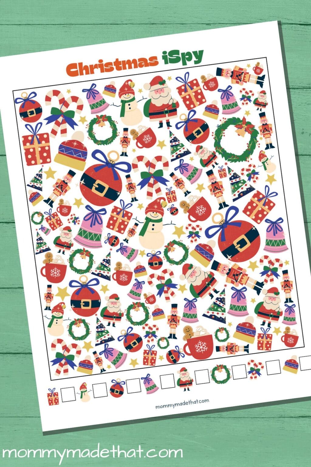 Christmas I Spy (Free Printable Christmas Activity!)