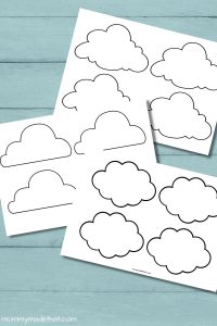 Free Printable Cloud Templates for Fun Spring Crafts