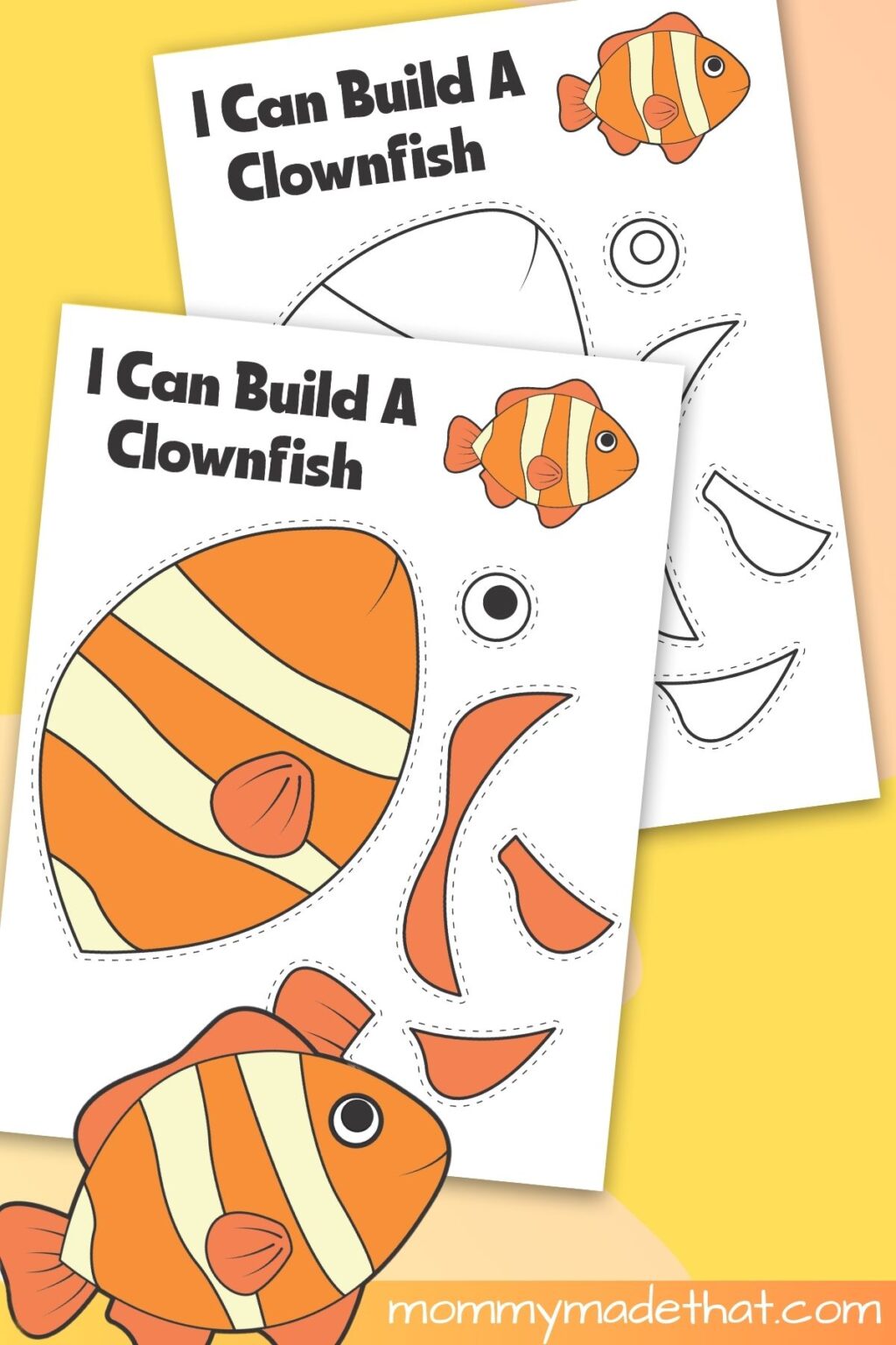 Build a Clown Fish Craft (Free Printable Template)