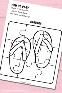 Coloring Puzzles (Free Printable Puzzle Coloring Pages)