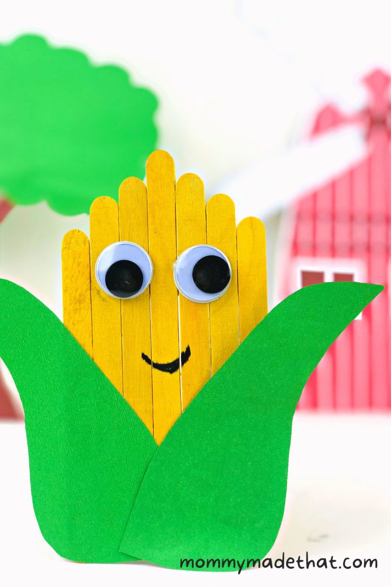 Adorable Popsicle Stick Corn Craft