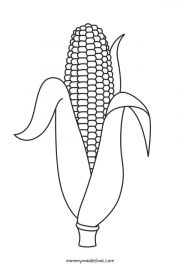 Free Printable Corn Templates & Outlines for Fall Crafts
