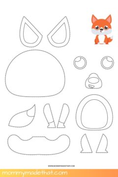 Cut and Paste Fox Craft (Free Printable)