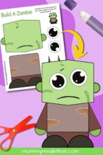Cut and Paste Zombie Craft (Perfect for preschool)