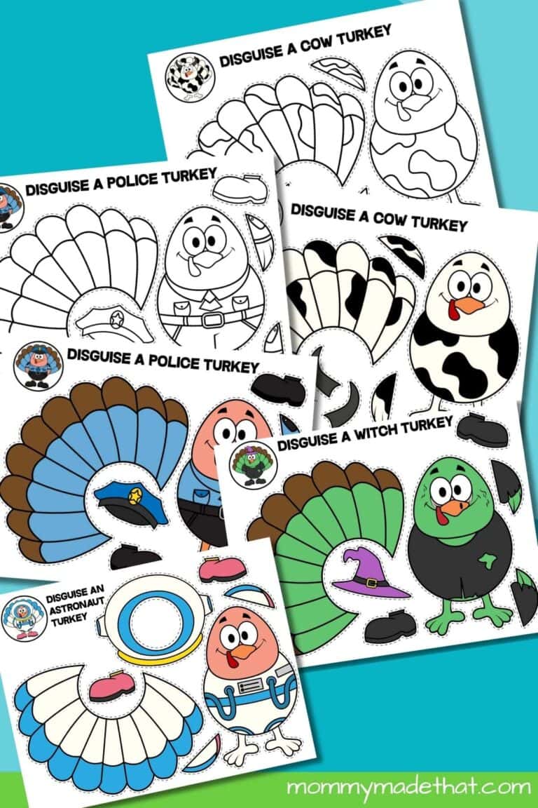 Awesome and Free Thanksgiving Printables (Kids LOVE these!)
