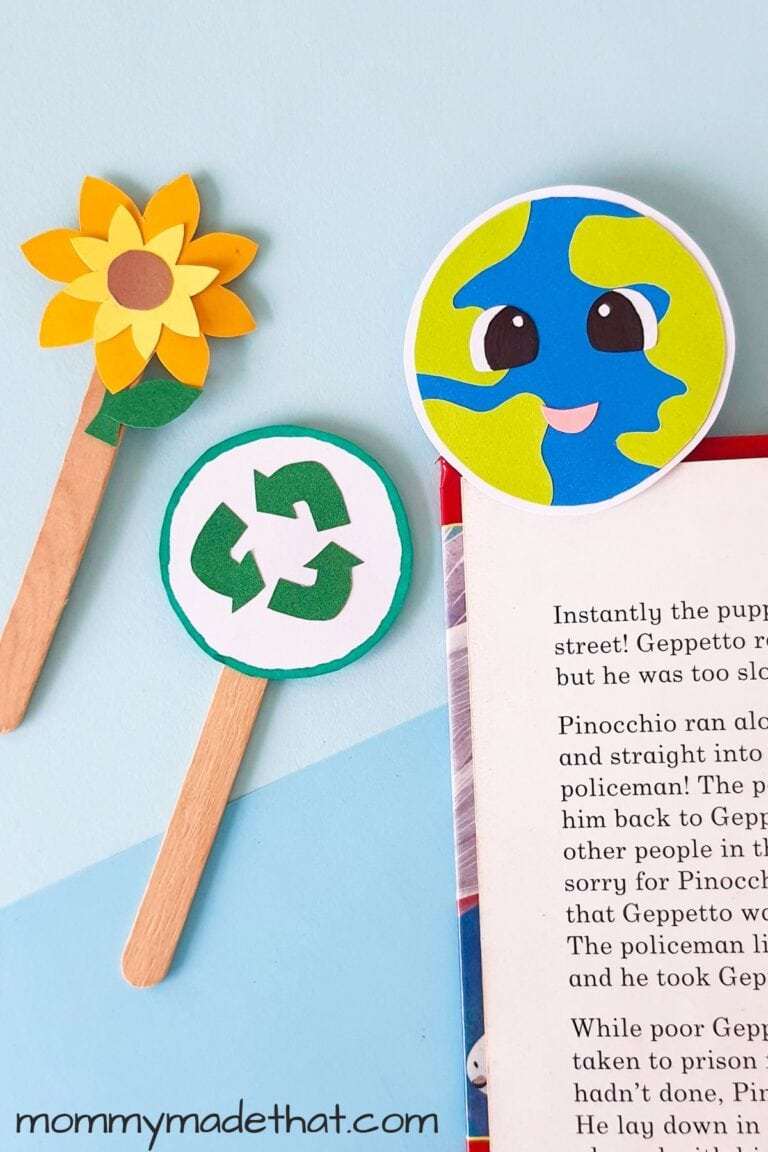 Earth Day Bookmark Craft (With Free Printable Templates)