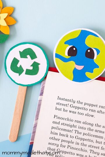 Earth Day Bookmark Craft (With Free Printable Templates)