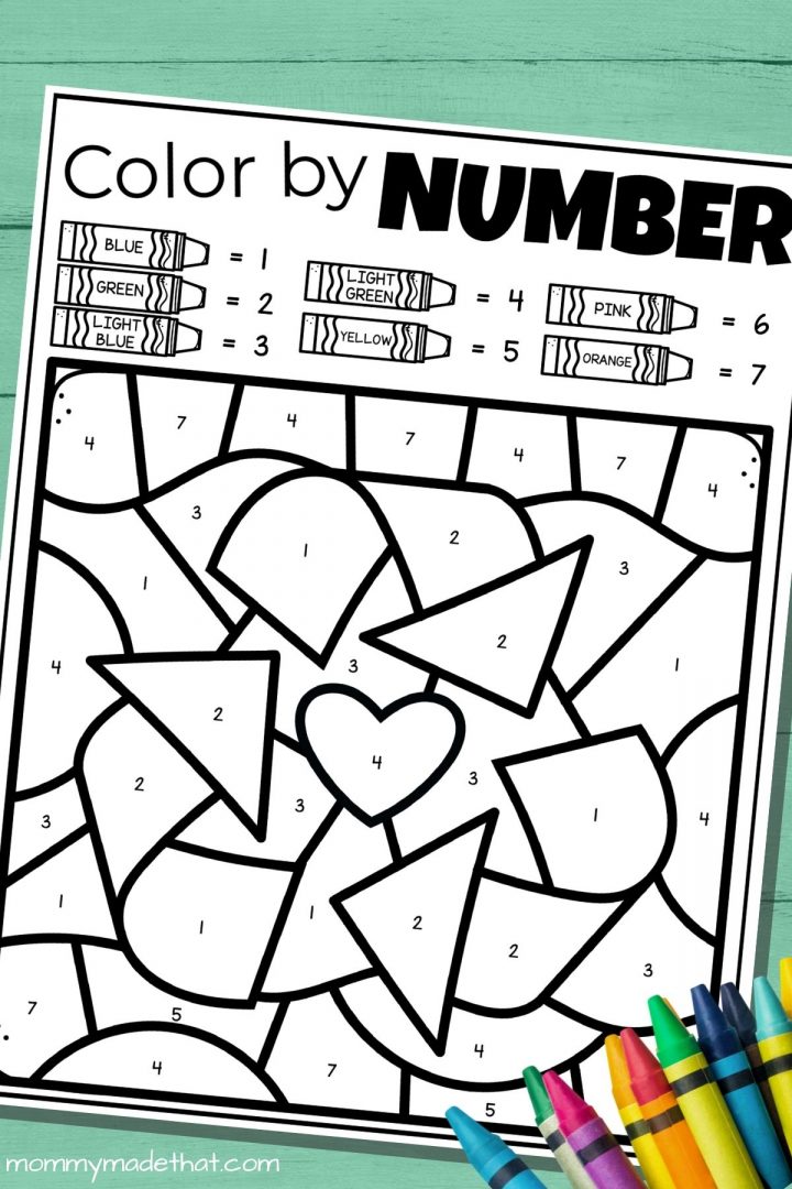 Earth Day Color By Number (Free printables!)