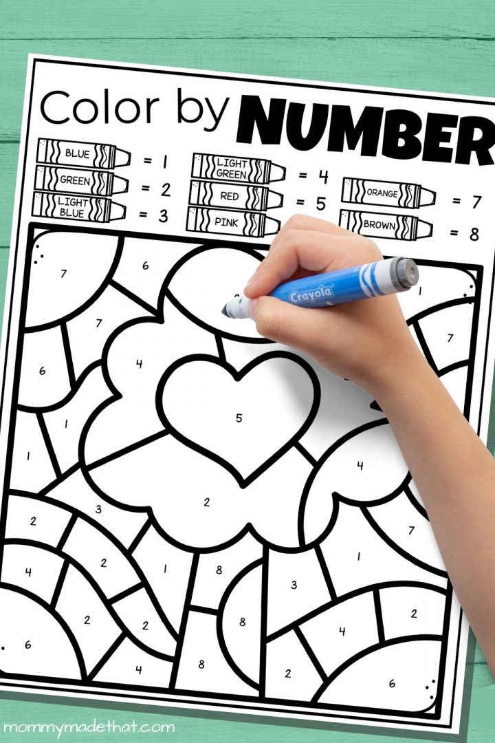 Earth Day Color By Number (Free printables!)