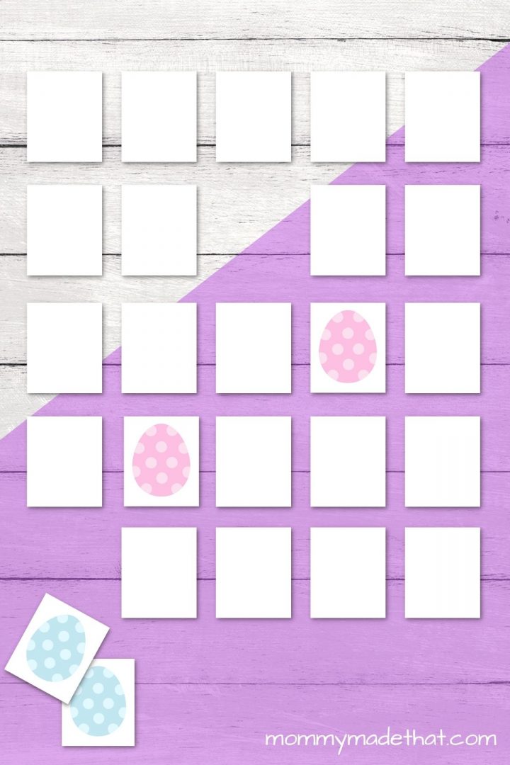 Easter Egg Matching Game Printable