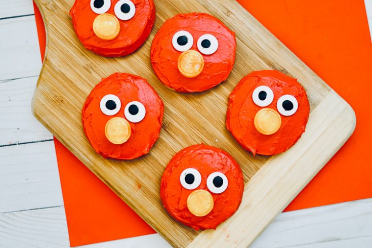 Cute & Super Easy Elmo Cookies