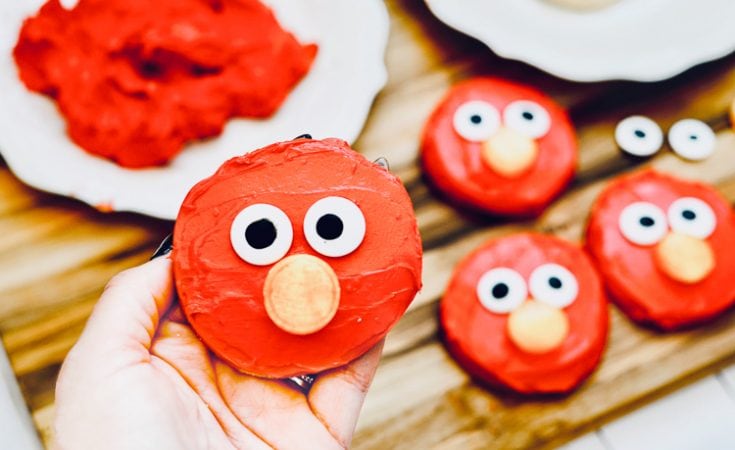 Cute & Super Easy Elmo Cookies